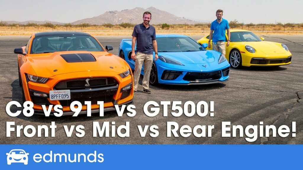 VIDEO: Porsche 911 vs. Shelby GT500 vs. Chevy C8 Corvette
