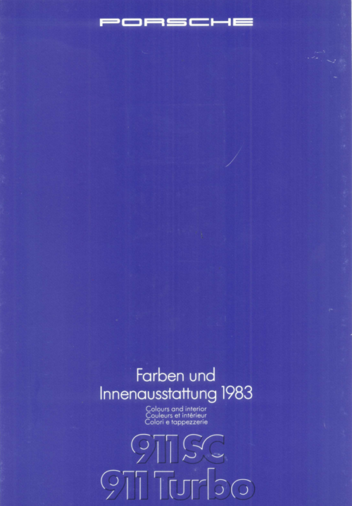 Porsche 911 G-Series (1973 - 1989) – Paint Colors (Exterior & Interior ...