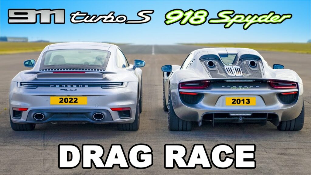 VIDEO: Porsche 918 Spyder v 911 Turbo S: DRAG RACE