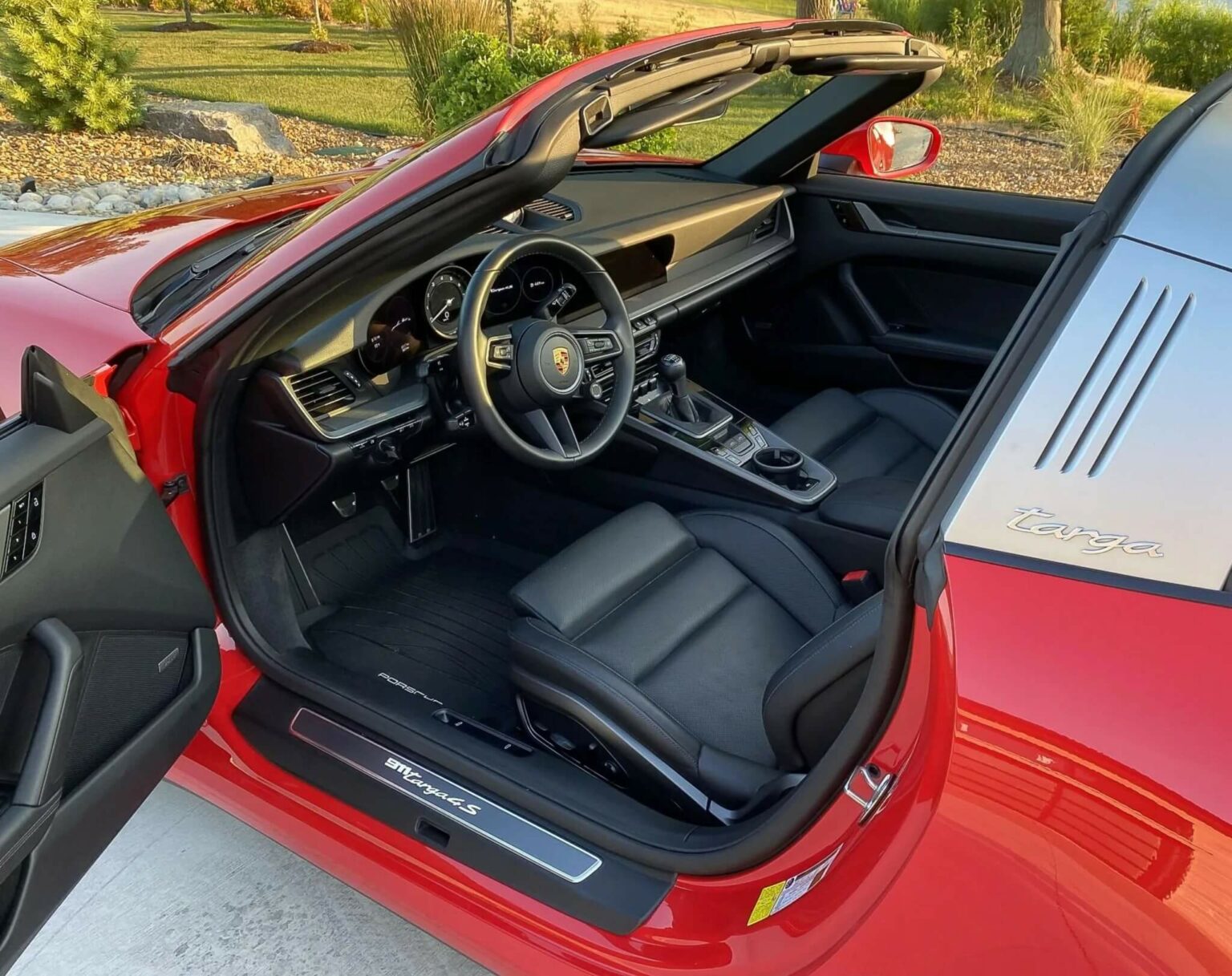 FOR SALE: Be The Next Owner Of This Red 2021 Porsche 992 Targa 4S!