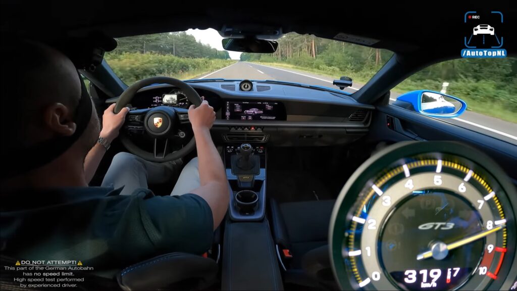 VIDEO: 200mph Autobahn Run in a 992 GT3