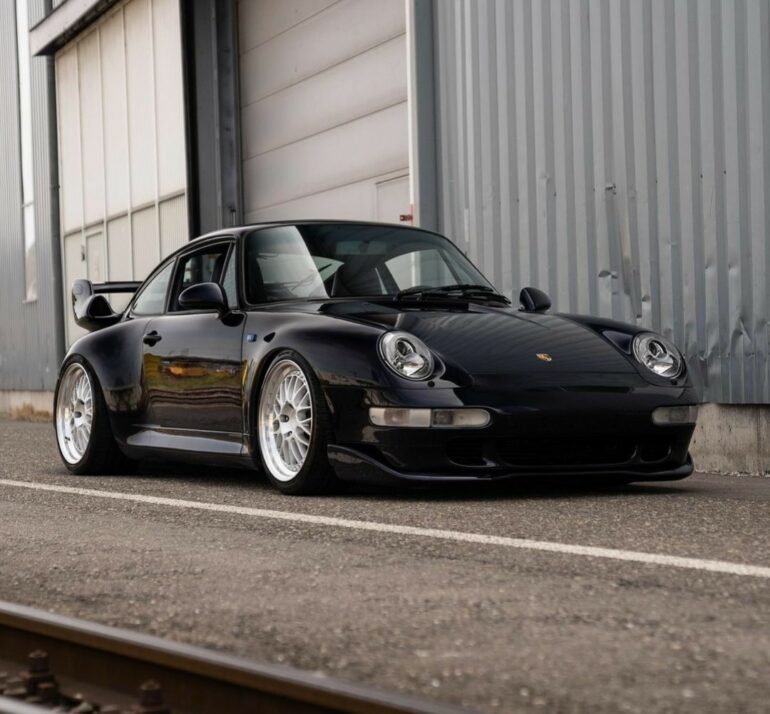 Porsche Of The Day: Check Out This Sexy Modified Black 993 Turbo