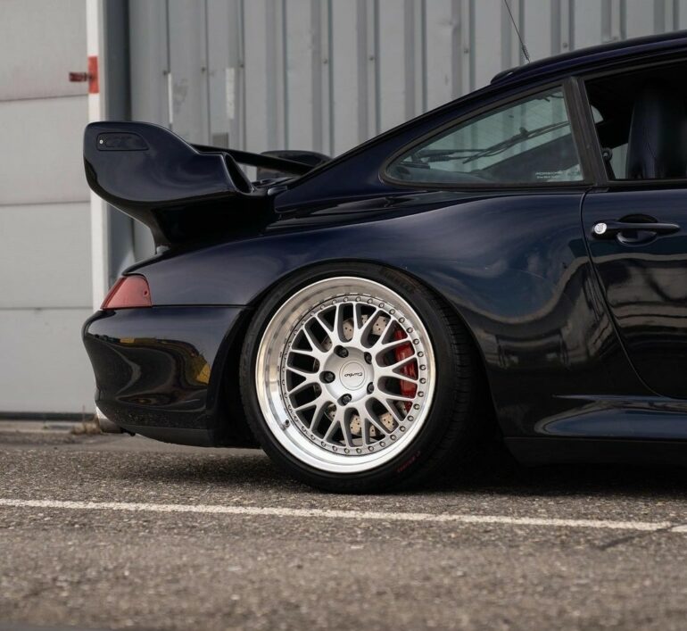 Porsche Of The Day: Check Out This Sexy Modified Black 993 Turbo
