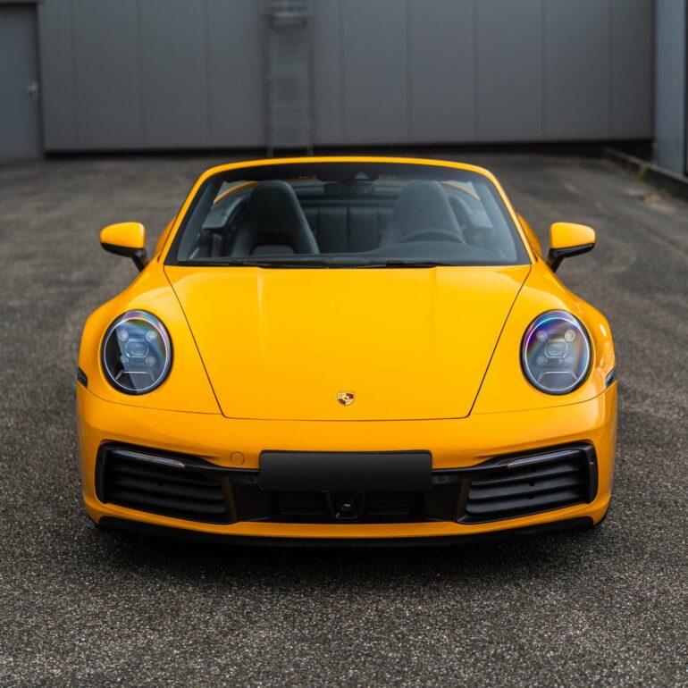 Porsche Of The Day: 2021 Porsche 911 Carrera S Cabriolet In PTS Signal ...
