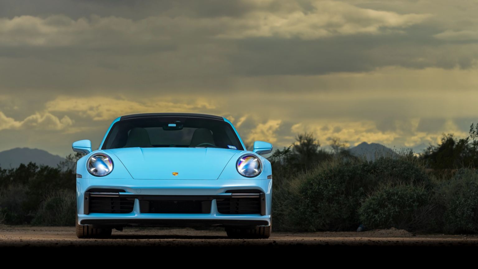 FOR SALE: 2022 Porsche 911 Turbo S Coupe In Paint-To-Sample Golf Blue