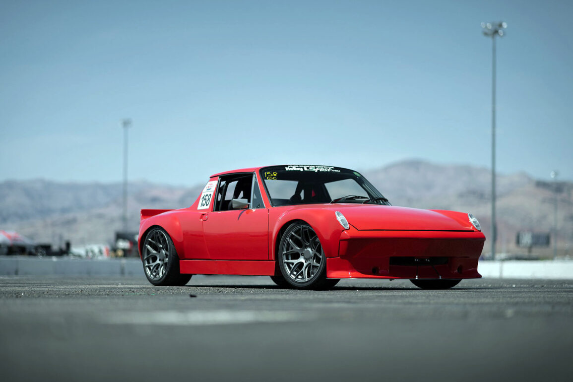 Porsche 914 with V8 transplant: Autocross Monster!