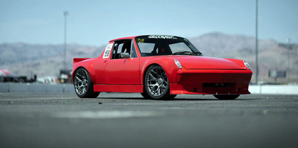 Porsche 914 with V8 transplant: Autocross Monster!