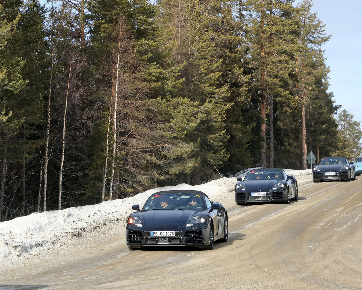 2025 Porsche all electric 718 & Boxster testing