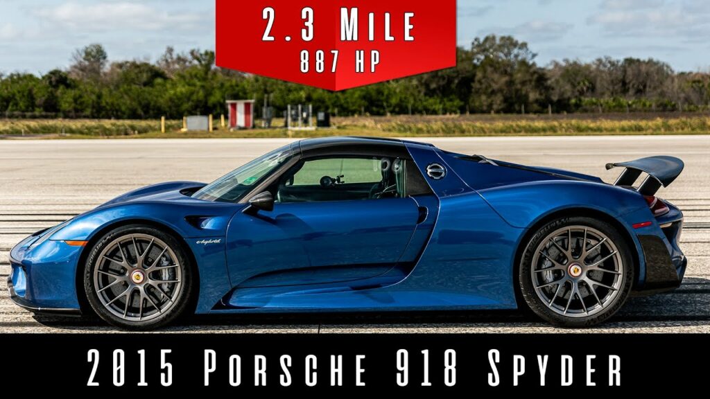 VIDEO: Porsche 918 Spyder Weissach Edition Top Speed Run