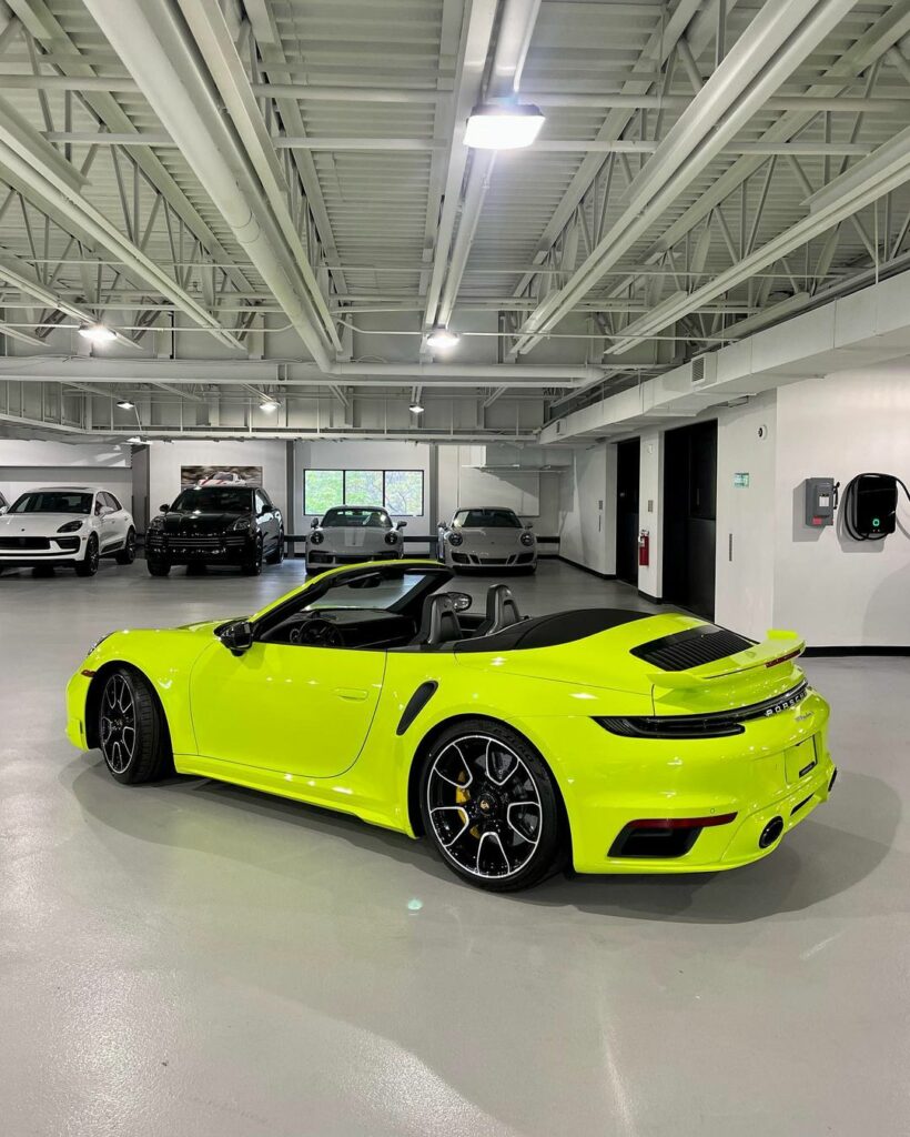 Porsche Of The Day: 2023 Porsche 911 Turbo S Cabriolet In PTS Acid Green