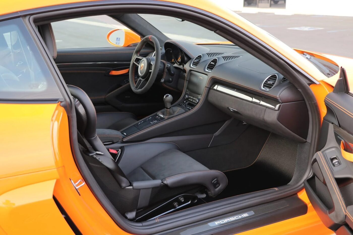 FOR SALE: 2021 Porsche 718 Cayman GT4 In PTS Pastel Orange