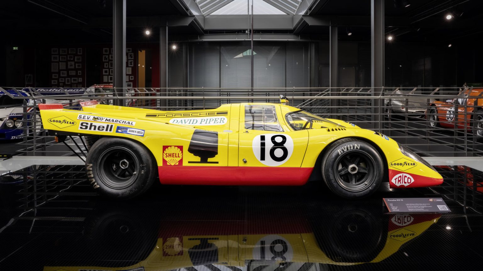 Porsches on display at the Loh Collection
