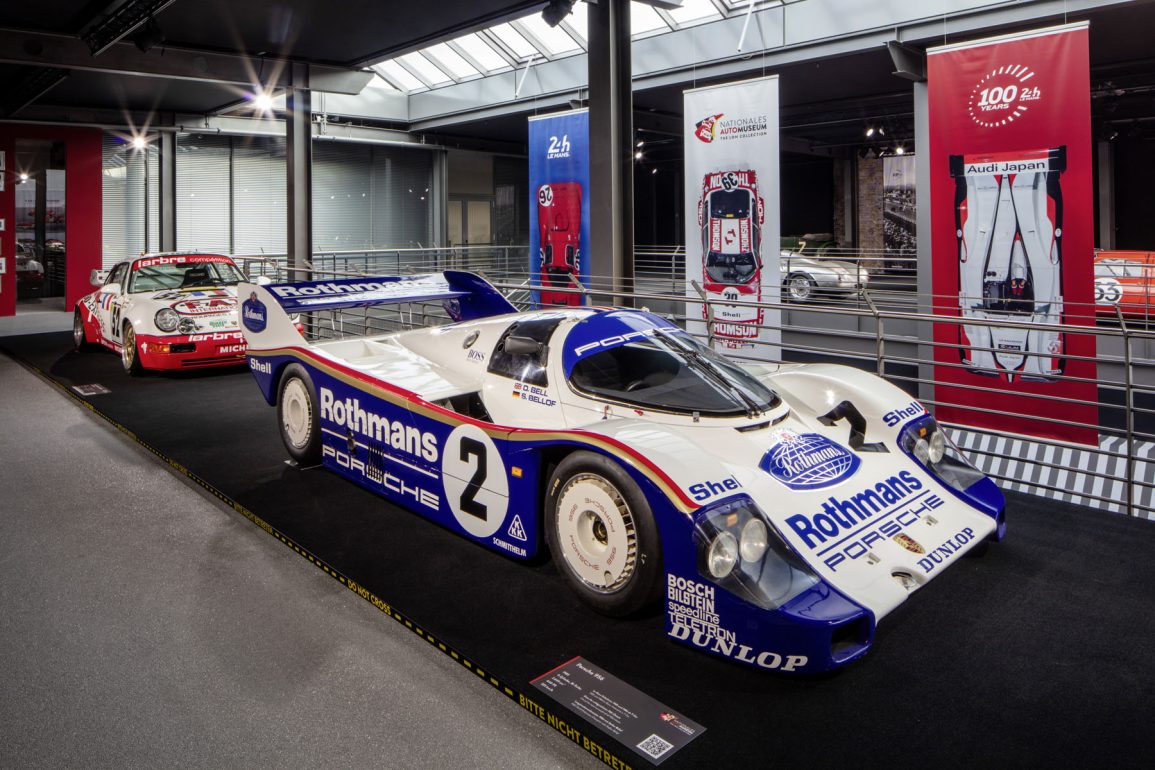 Porsches on display at the Loh Collection