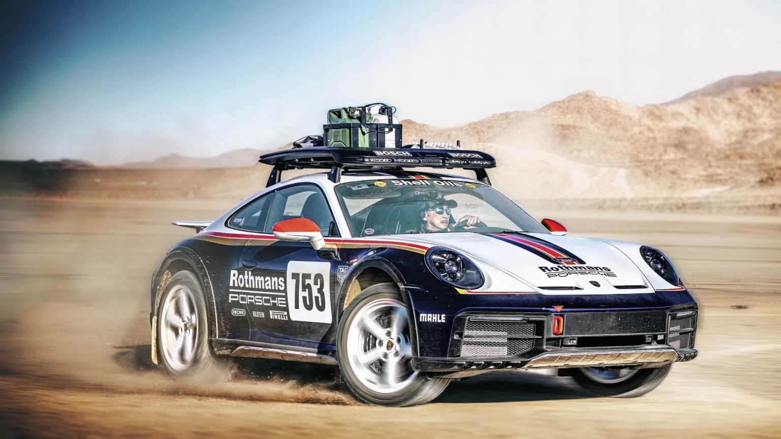High-Desert shootout in a Porsche 911 Dakar