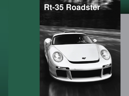 2014 RUF RT35 Roadster - Specifications Sheet