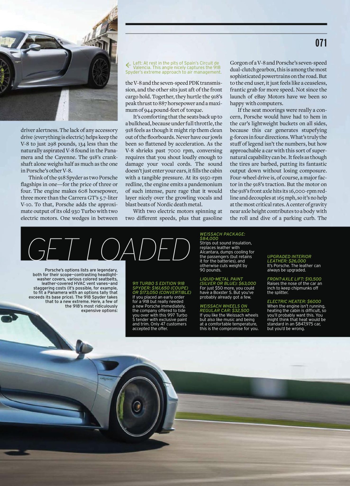 Porsche 918 Review by Car and Driver Magazine - Here's What They Said
