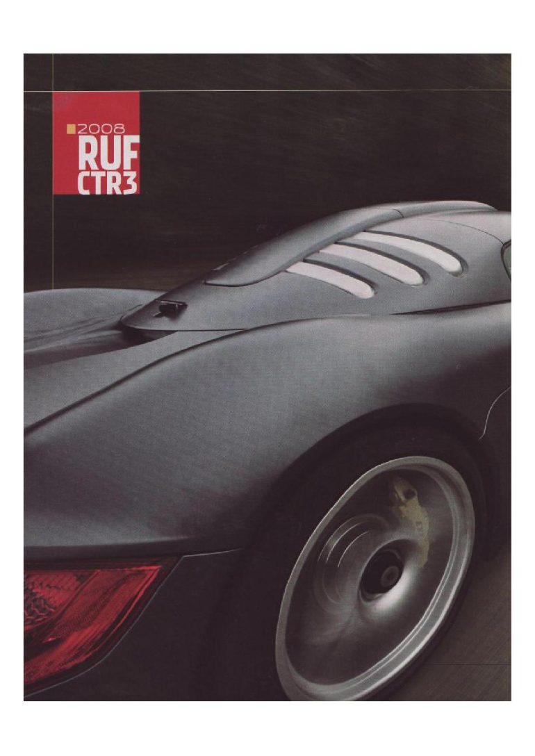 RUF CTR3 & eRUF Model A - The Dark Knight