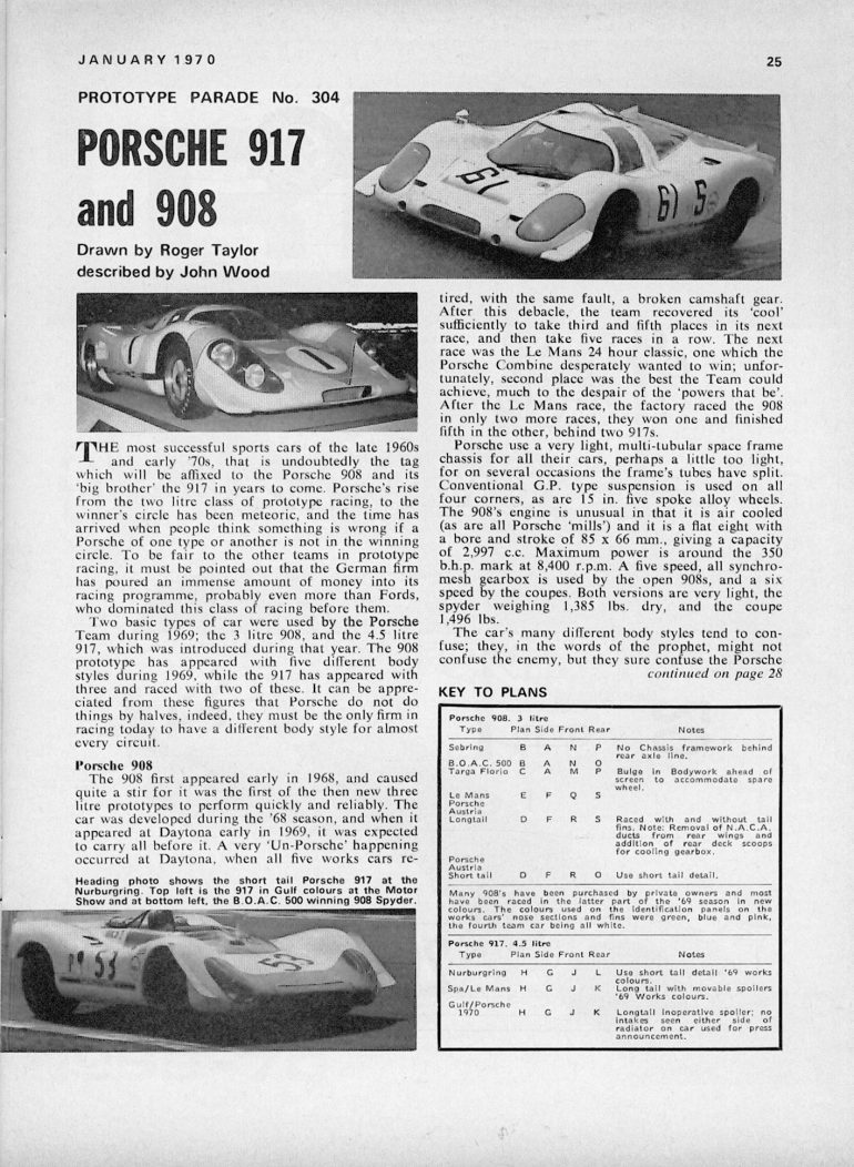 Porsche 908 & Porsche 917 (Prototype parade No. 304)