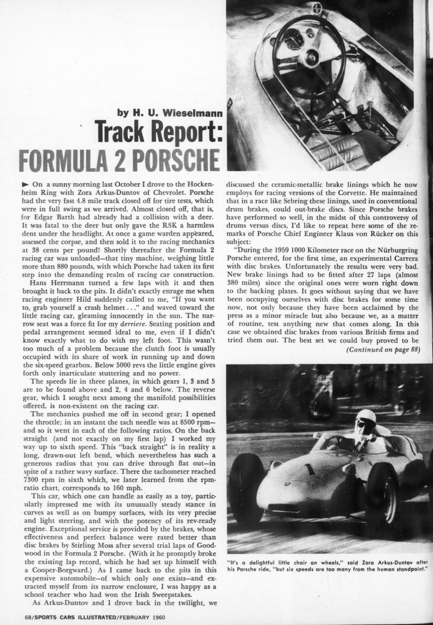Track Report - Formula 2 Porsche