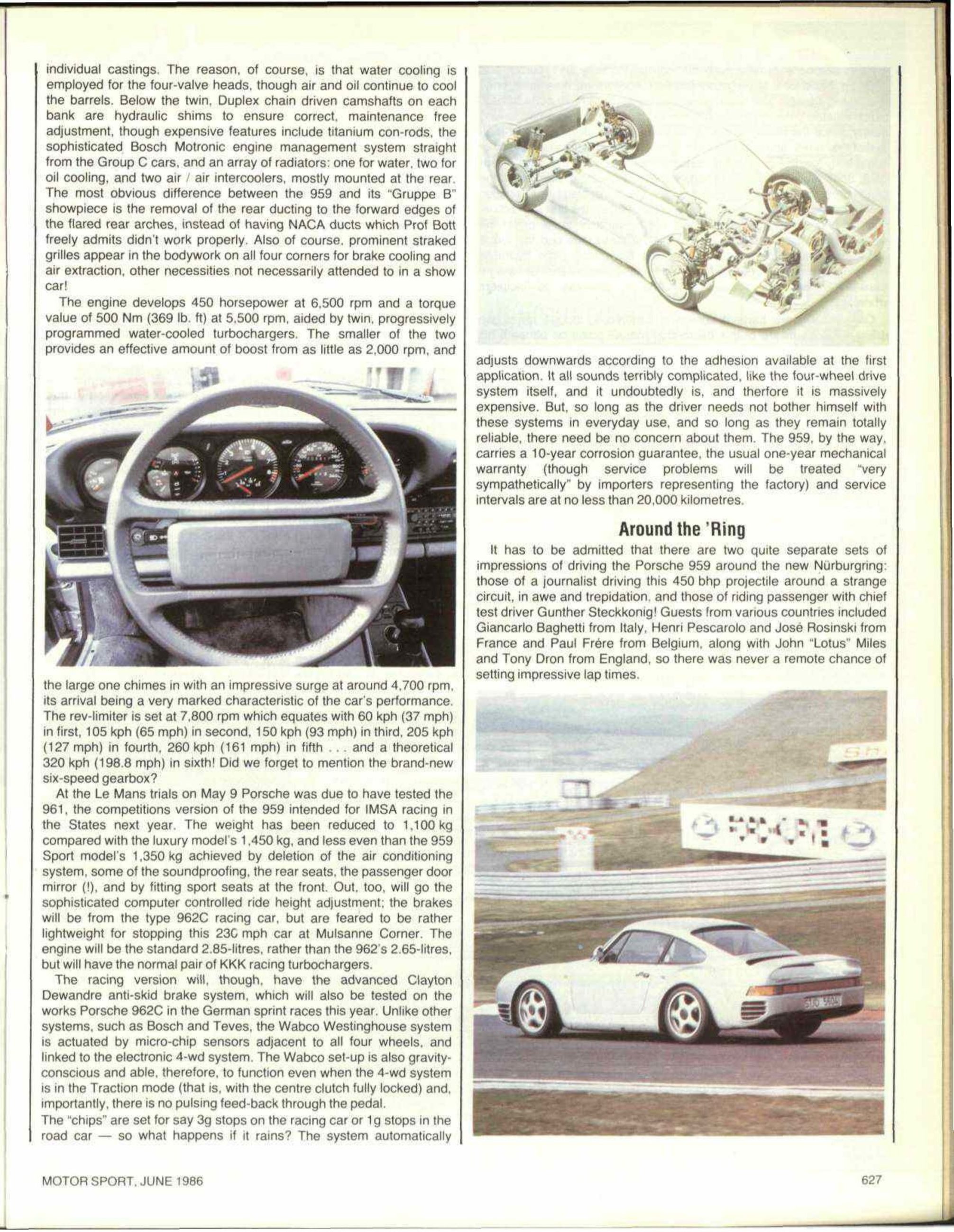 Motor Sport Magazine Reviews the Porsche 959