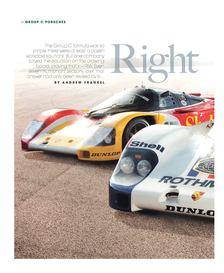 Porsche 956 (chassis No. 001) & 962 (chassis No. 010)