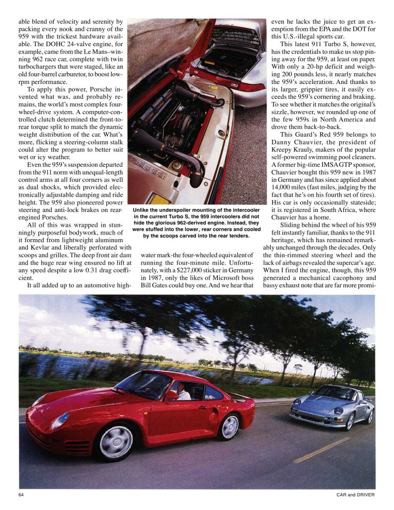 Reviewed: The Porsche 959 vs 993 Turbo S