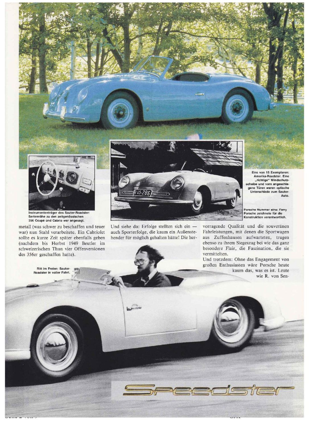 Forsche Porsche - Porsche 356 Speedster