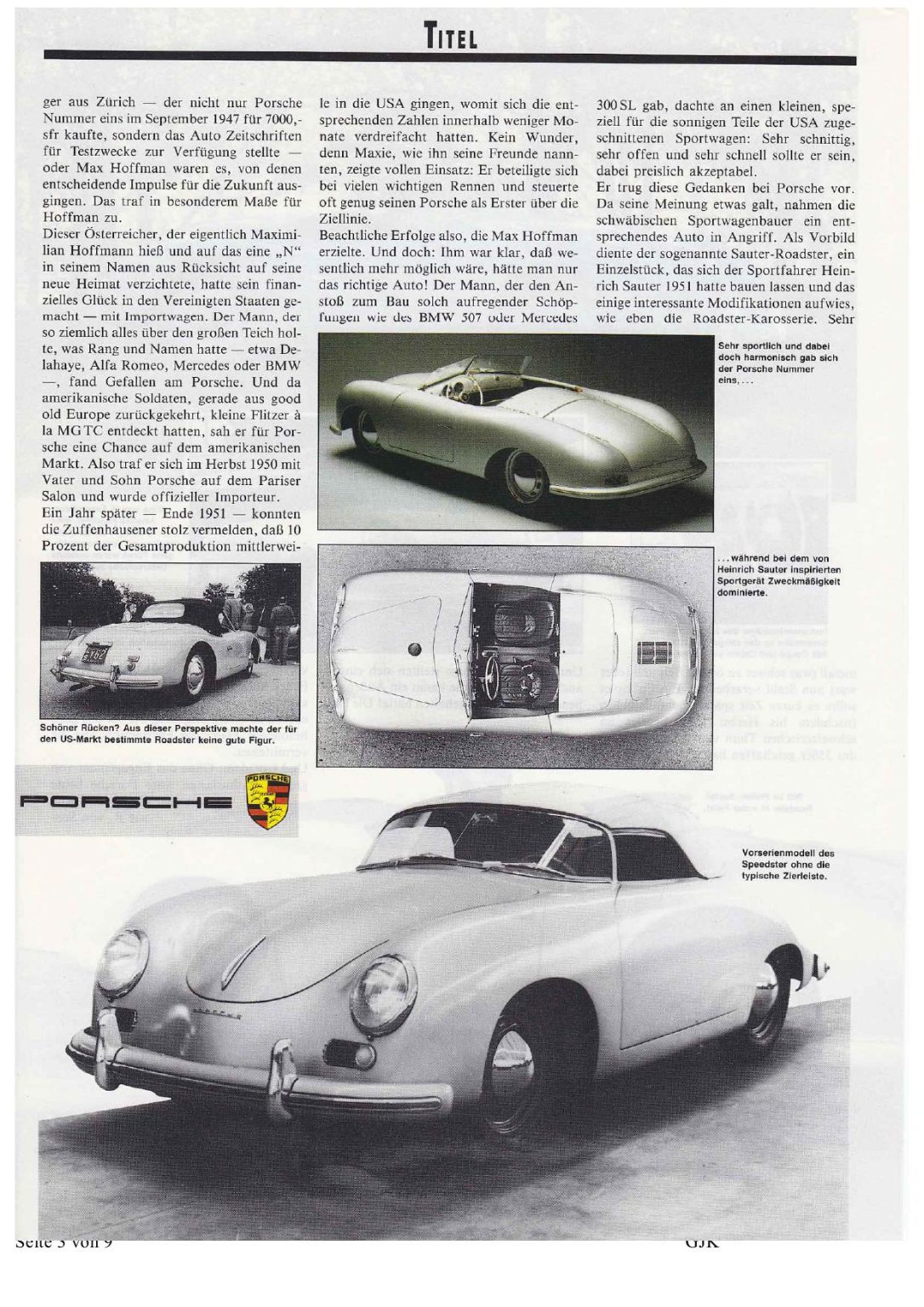 Forsche Porsche - Porsche 356 Speedster