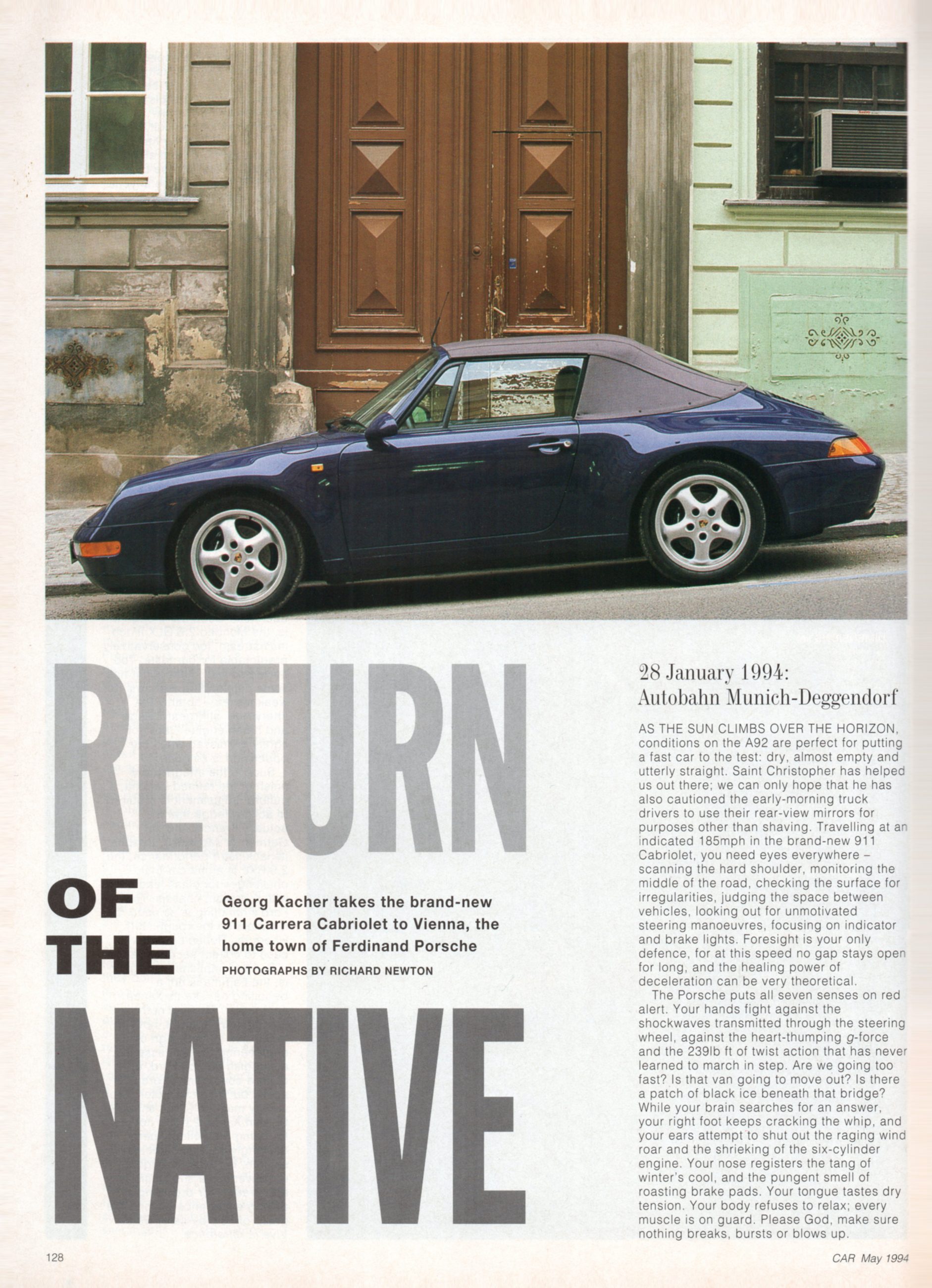 Return of the Native. Porsche 993 Carrera Cabriolet