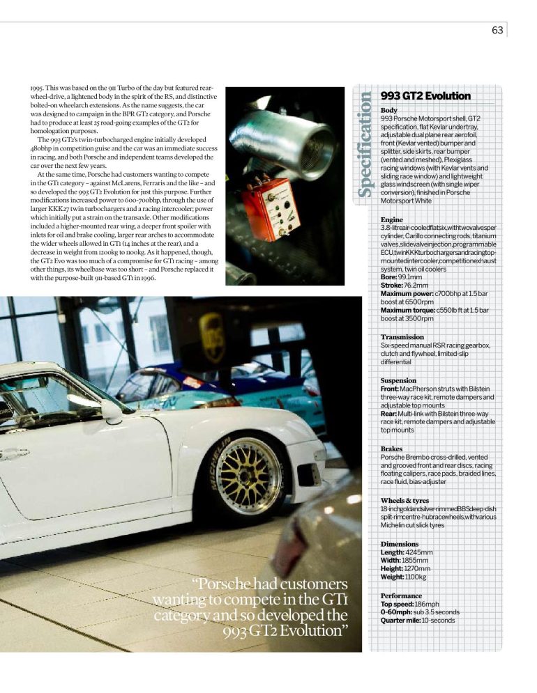 Evolution of the Species. Porsche 993 GT2 Evo