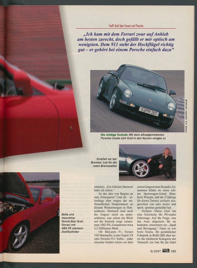 Porsche 993 Turbo & Steffi Graf vs Ferrari 550 Maranello vs McLaren F1 ...
