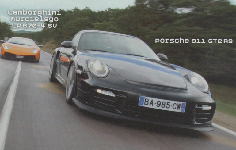 Porsche 997 GT2 RS vs Ferrari 599 GTO vs Lambo Murcielago LP670-4SV