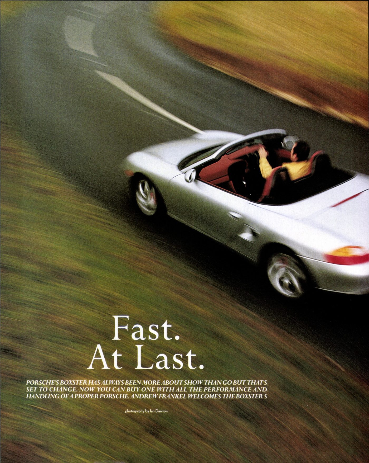 Fast. At Last. Porsche 986 Boxster S