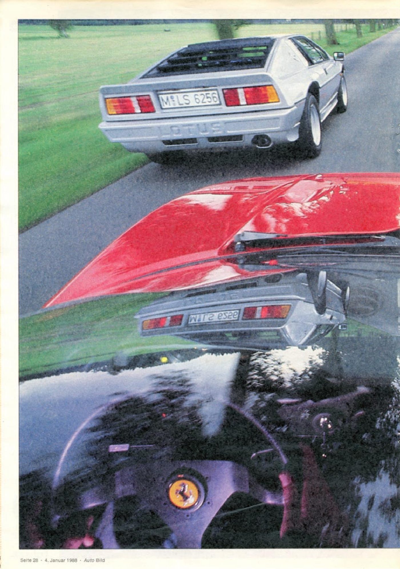 Porsche 911 Carrera vs Ferrari 328 GTS vs Lotus Esprit Turbo