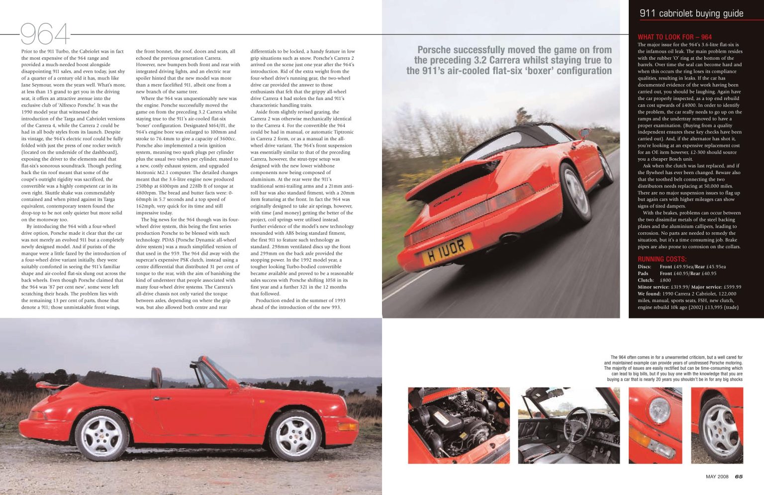 Legends In Red - Porsche 964 Carrera 2 Cab. & Porsche 993 Carrera Cab ...