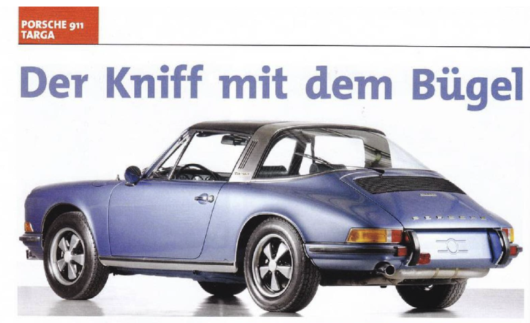 Classic Motors Mag - A Porsche 911 Targa Feature