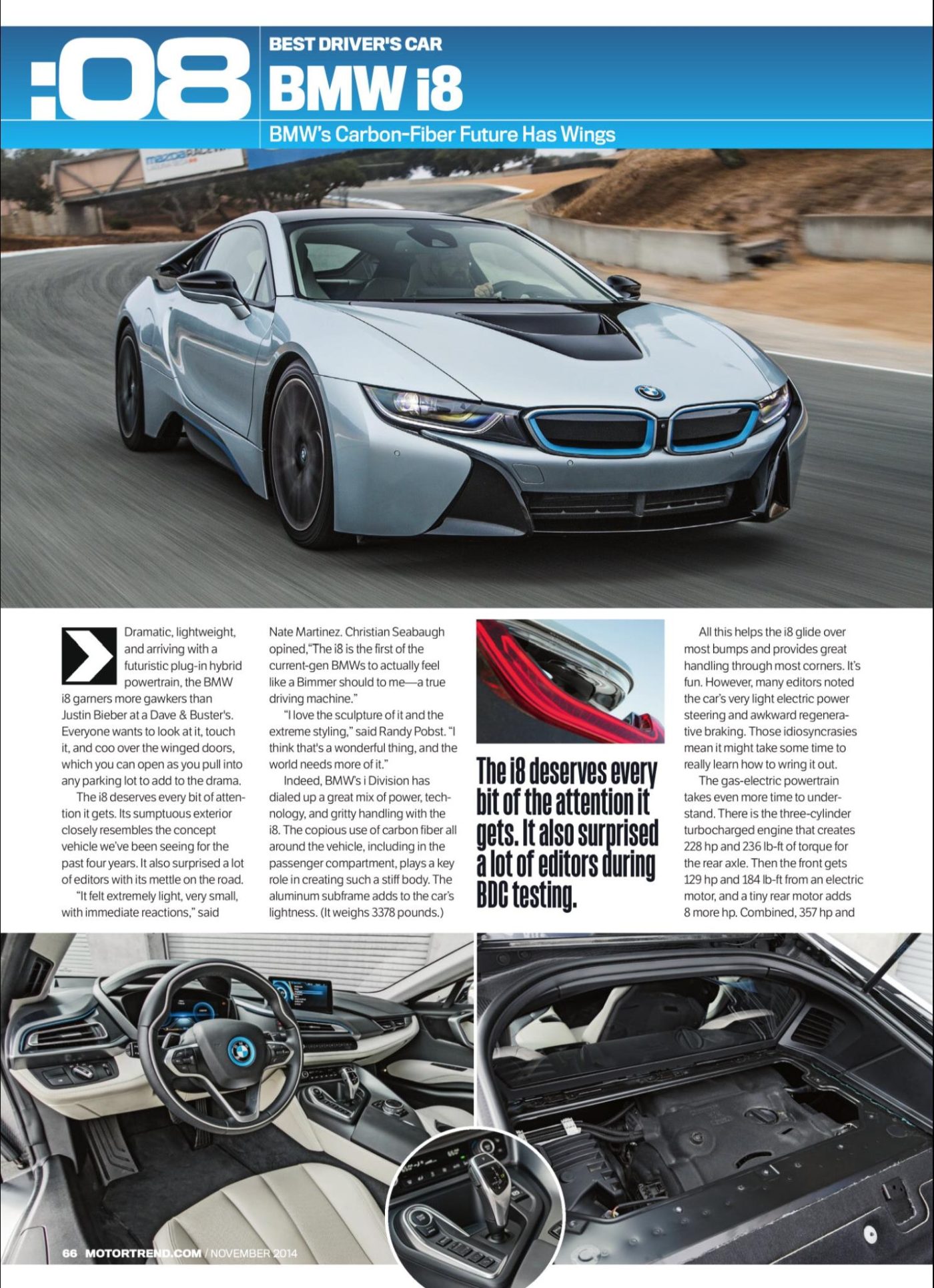 Porsche 991 Turbo S, Alfa-Romeo 4C, BMW i8, BMW M4, Camaro Z28, Jaguar ...