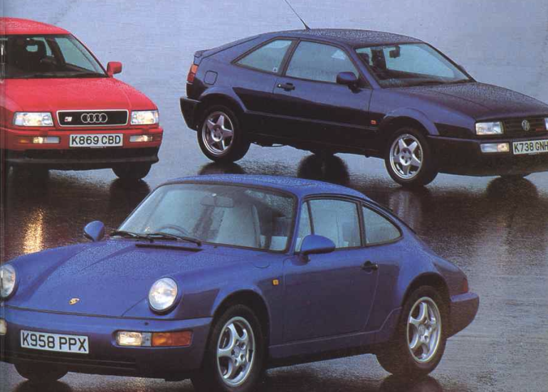 Porsche 964 Carrera 2 vs TVR Griffith 4.3 vs Audi S2 Coupe vs Caterham ...